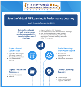 Performance Improvement Facilitator Development and Certification - The ...